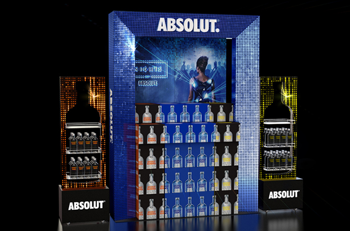 Absolut Standout Retail Display - Outform