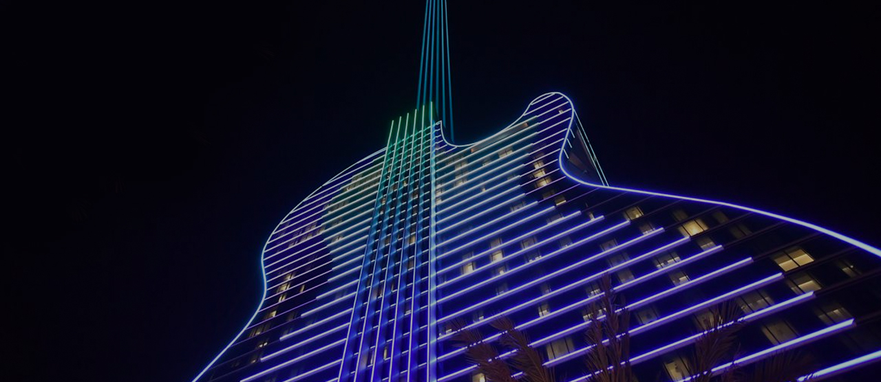 HARD ROCK DYNAMIC ILLUMINATION DISPLAYS – Outform